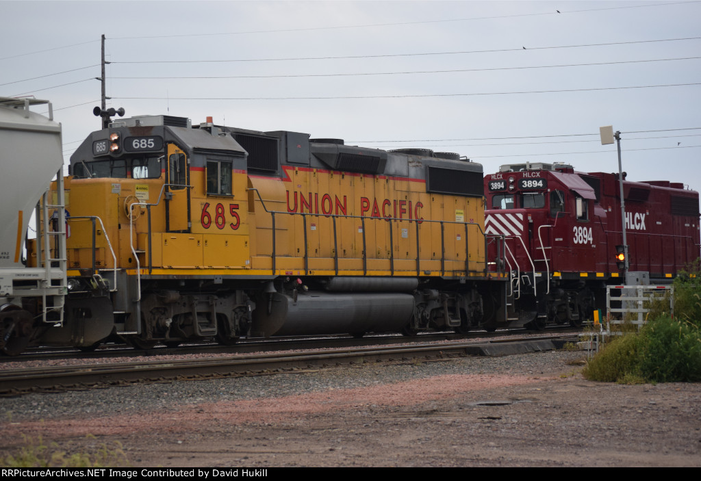 UP Engine 685, Shortline Yard, Des Moines IA